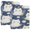 2 Pack PVC Round Ring Binders, 200 Sheet Capacity D-Ring File Folder ...