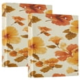 2 Pack PVC Round Ring Binders, 200 Sheet Capacity D-Ring File Folder ...