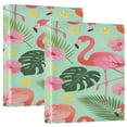 2 Pack PVC Round Ring Binders, 200 Sheet Capacity D-Ring File Folder ...