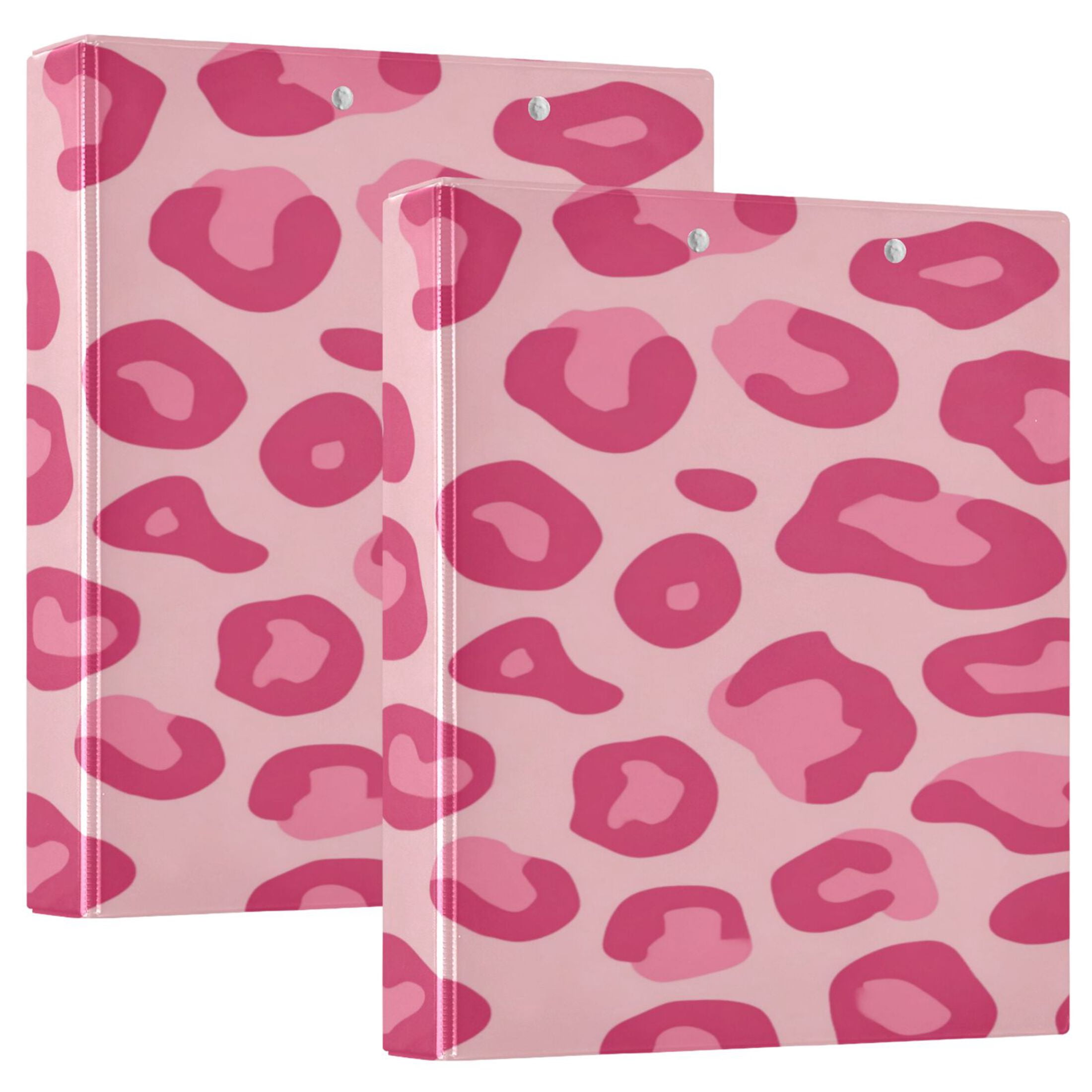 2 Pack PVC Round Ring Binders, 200 Sheet Capacity D-Ring File Folder ...