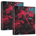 2 Pack PVC Round Ring Binders, 200 Sheet Capacity D-Ring File Folder ...