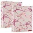 2 Pack PVC Round Ring Binders, 200 Sheet Capacity D-Ring File Folder ...