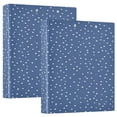 2 Pack PVC Round Ring Binders, 200 Sheet Capacity D-Ring File Folder ...
