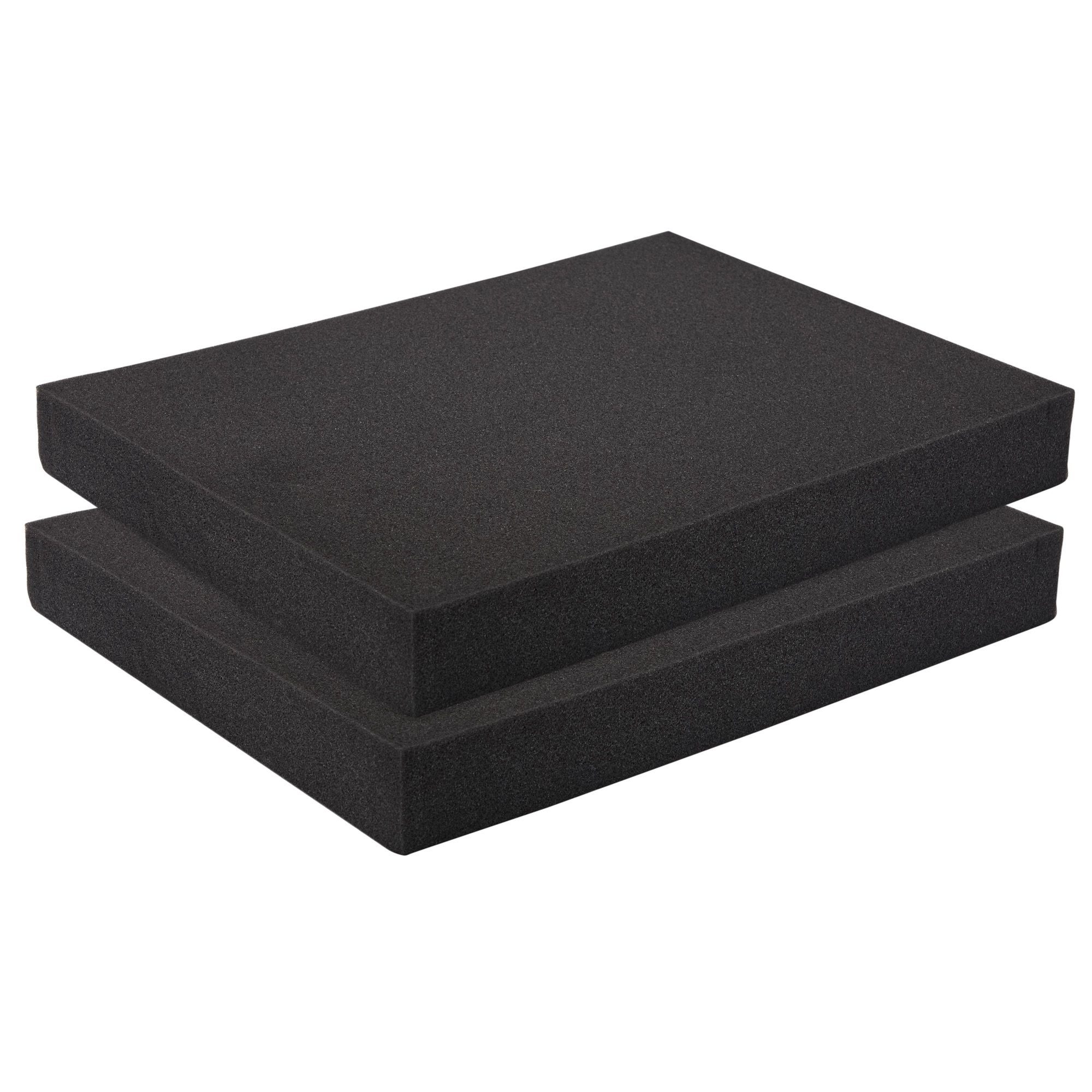 2-Pack Packing Foam Sheets - 16x12x2 Customizable Polyurethane Insert ...