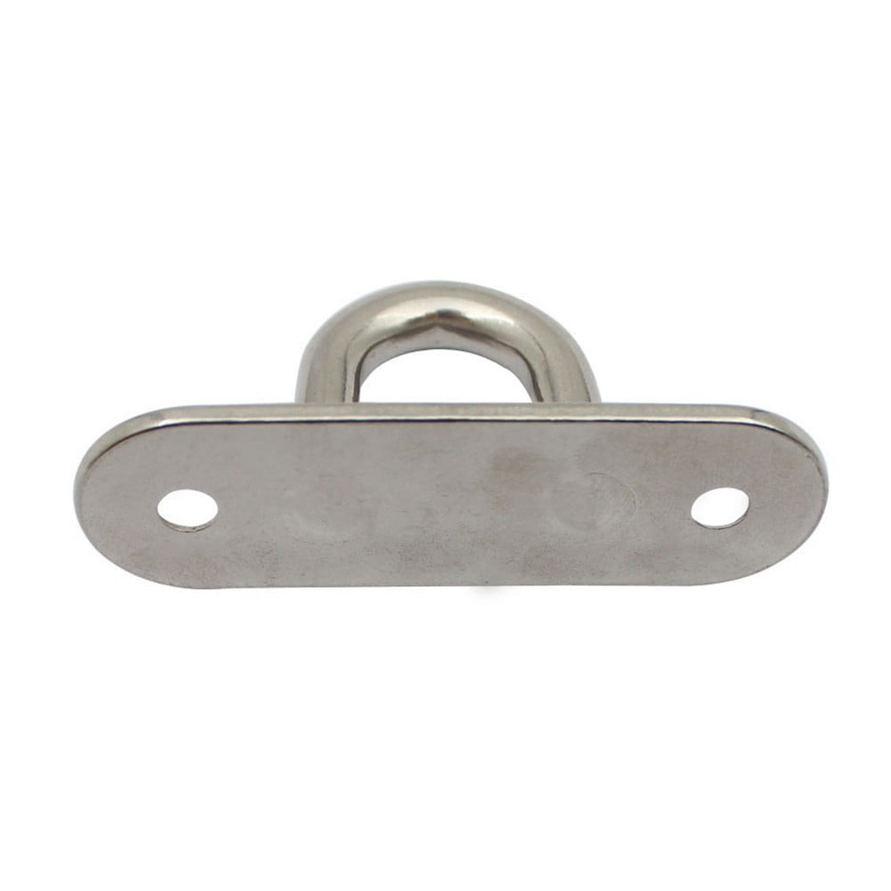 2 Pack Pad Eye Heavy Duty Stainless Steel Oblong Plate Staple Ring ...