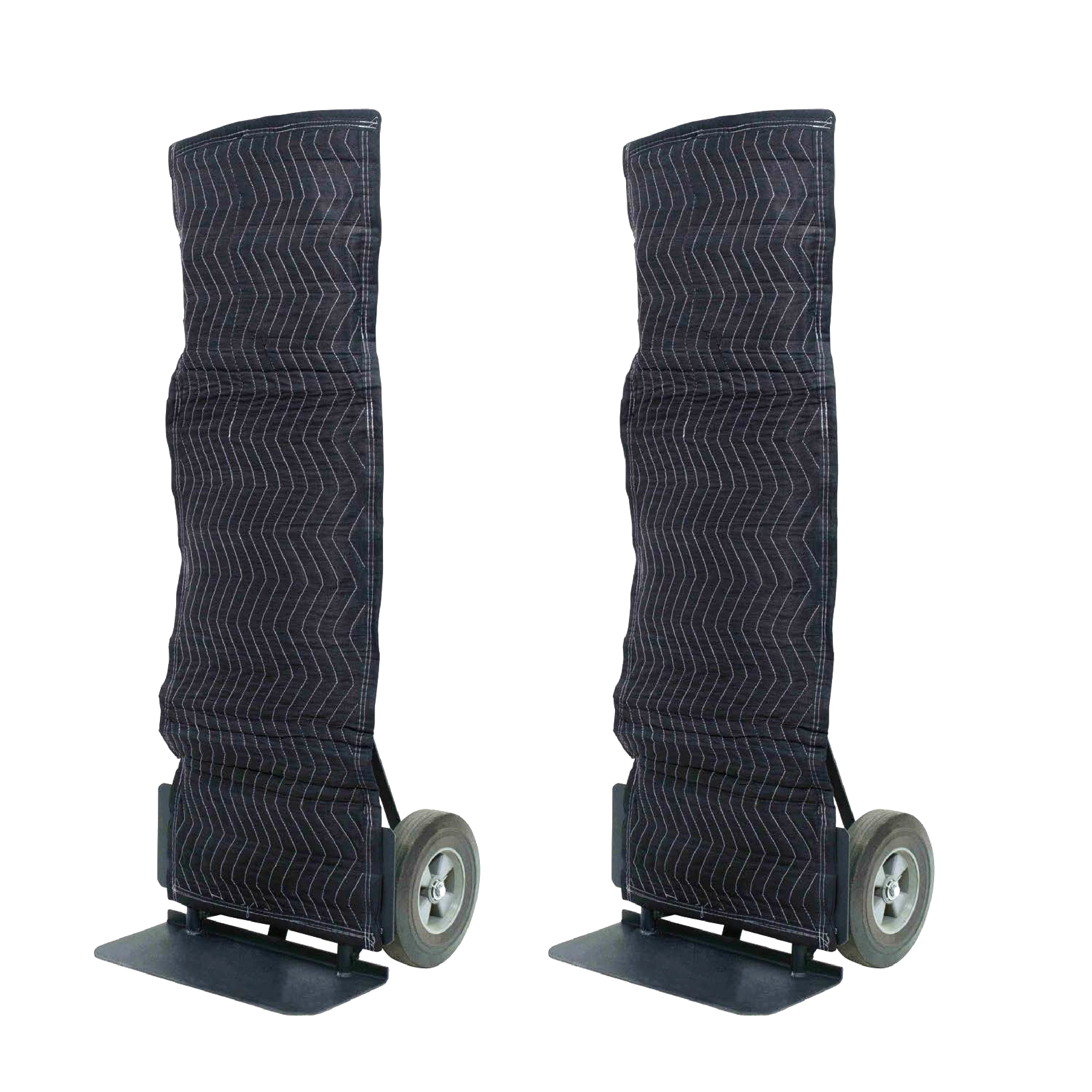 (2 Pack) Padded Hand Truck Cover - Square Top, Moving Supplies, Black ...