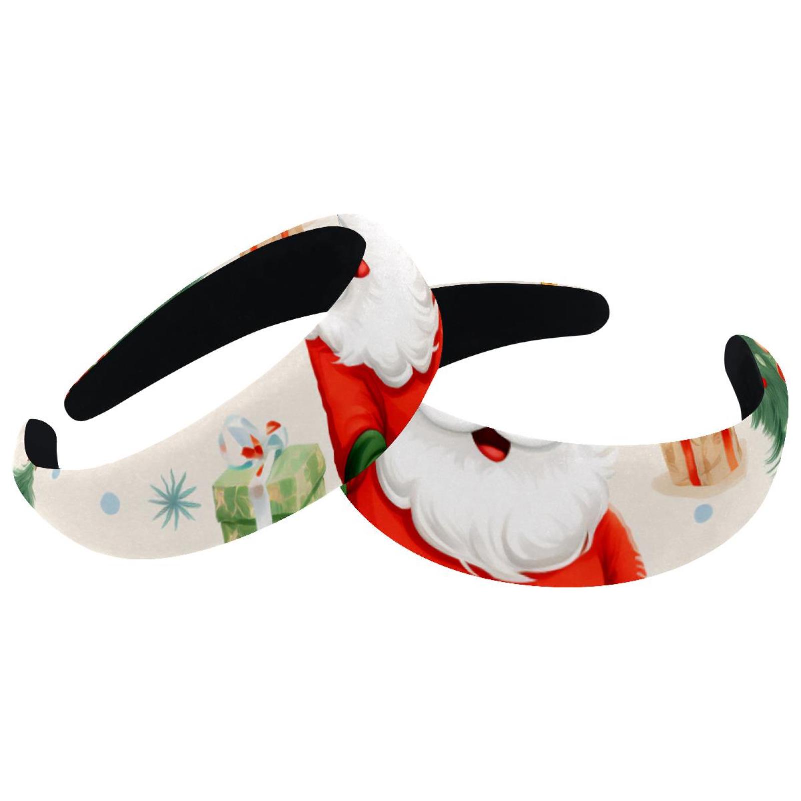 2 Pack Padded Headbands Velvet Headband for Women, Thick Headbands Wide ...