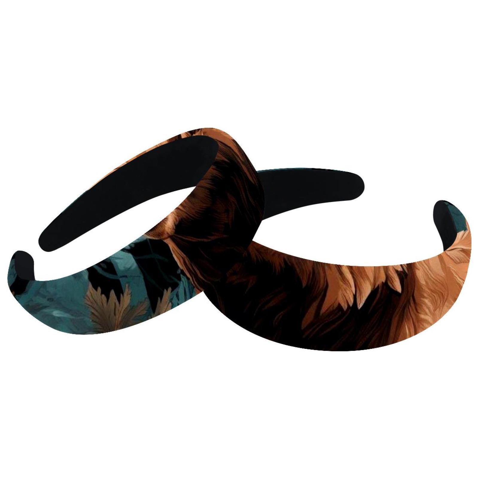 2 Pack Padded Headbands for Women Soft Thick Comfortable Headbands Cute ...