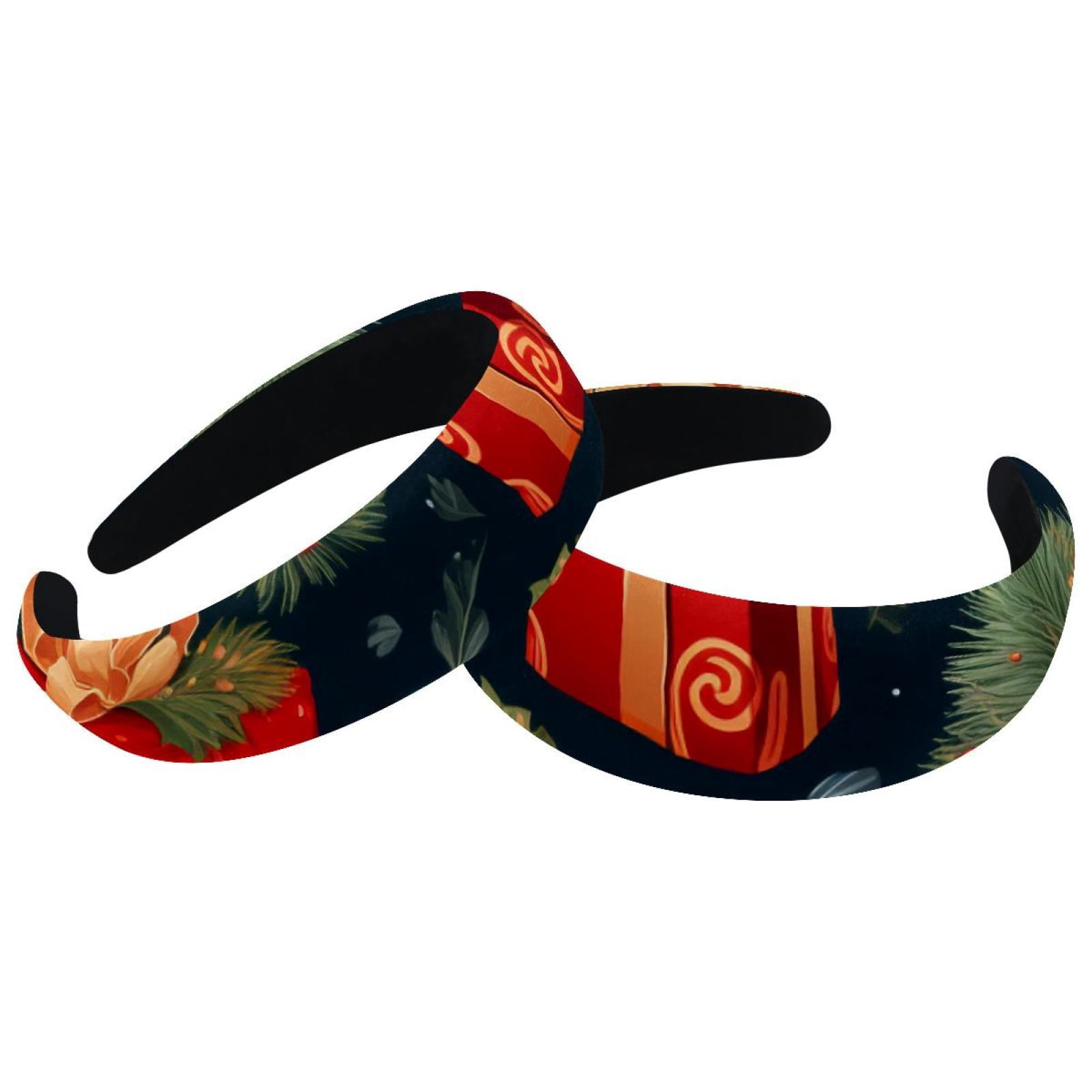 2 Pack Padded Headbands for Women Soft Thick Comfortable Headbands Cute ...