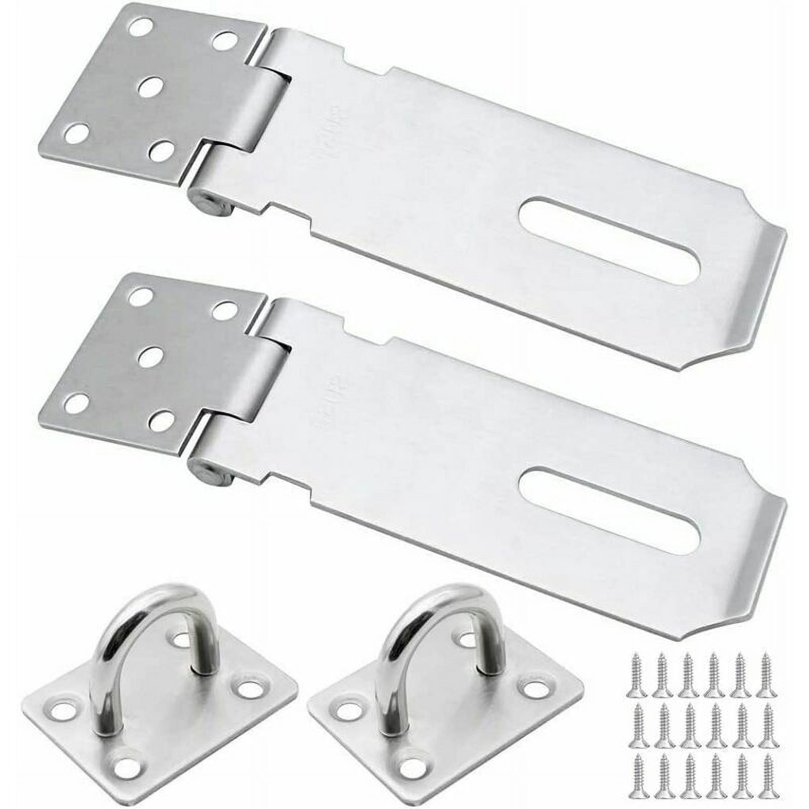 2 Pack Padlock Latches, Stainless Steel Padlock Latches, 4 Inch Latches ...