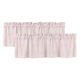 2 Pack Palm Leaves Valance for Window Summer Rustic Leaf Botanical Pink ...