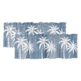 2 Pack Palm Tree Valance for Window Coastal Minimalist Palm Silhouette ...