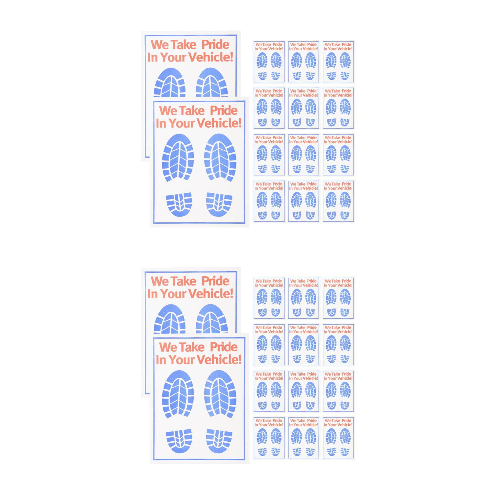 2 Pack Paper Floor Mats for Automotive Car Washing Feet Detailing ...