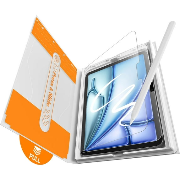 2 Pack Paper-feel Glass Screen Protector for iPad Air 11 Inch M3 2025 ...