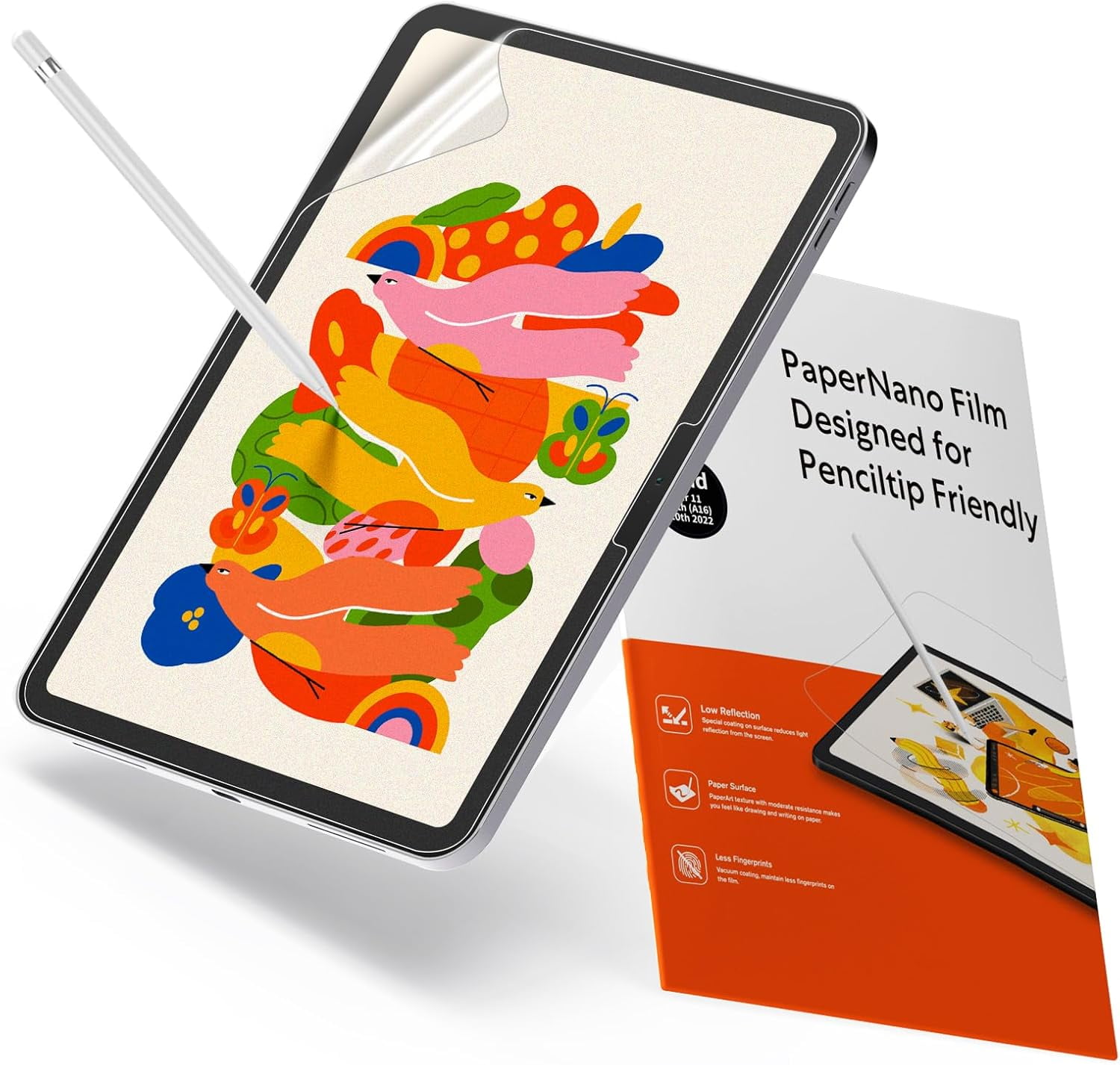 2 Pack Paperfeel Screen Protector Compatible with iPad A16 11th ...