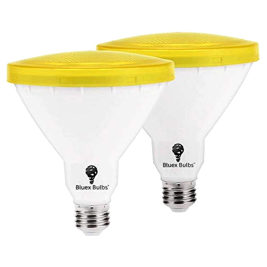 Solray 2 Pack Par38 Amber Yellow LED Bug Light Bulbs - 10W 100W ...