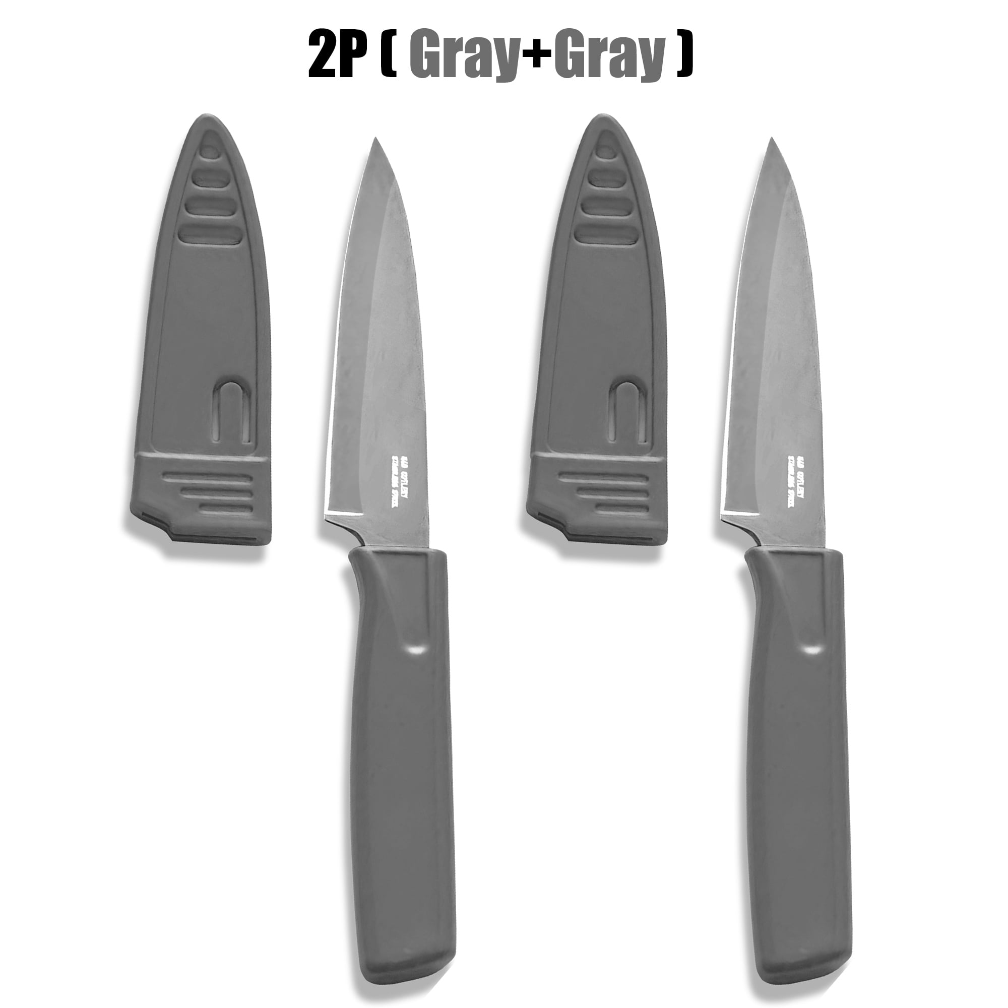 2 Pack Paring Knife with Safety Sheath, Fruit Knife with 4 inch ...