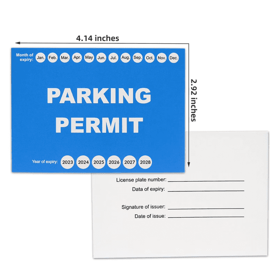 Anykoon 2 Pack - Parking Permit Holder for Car Windshield - Clear ...