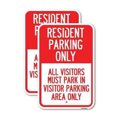 SignMission A-1218-23054 12 x 18 in. Aluminum Sign - Reserved Parking ...