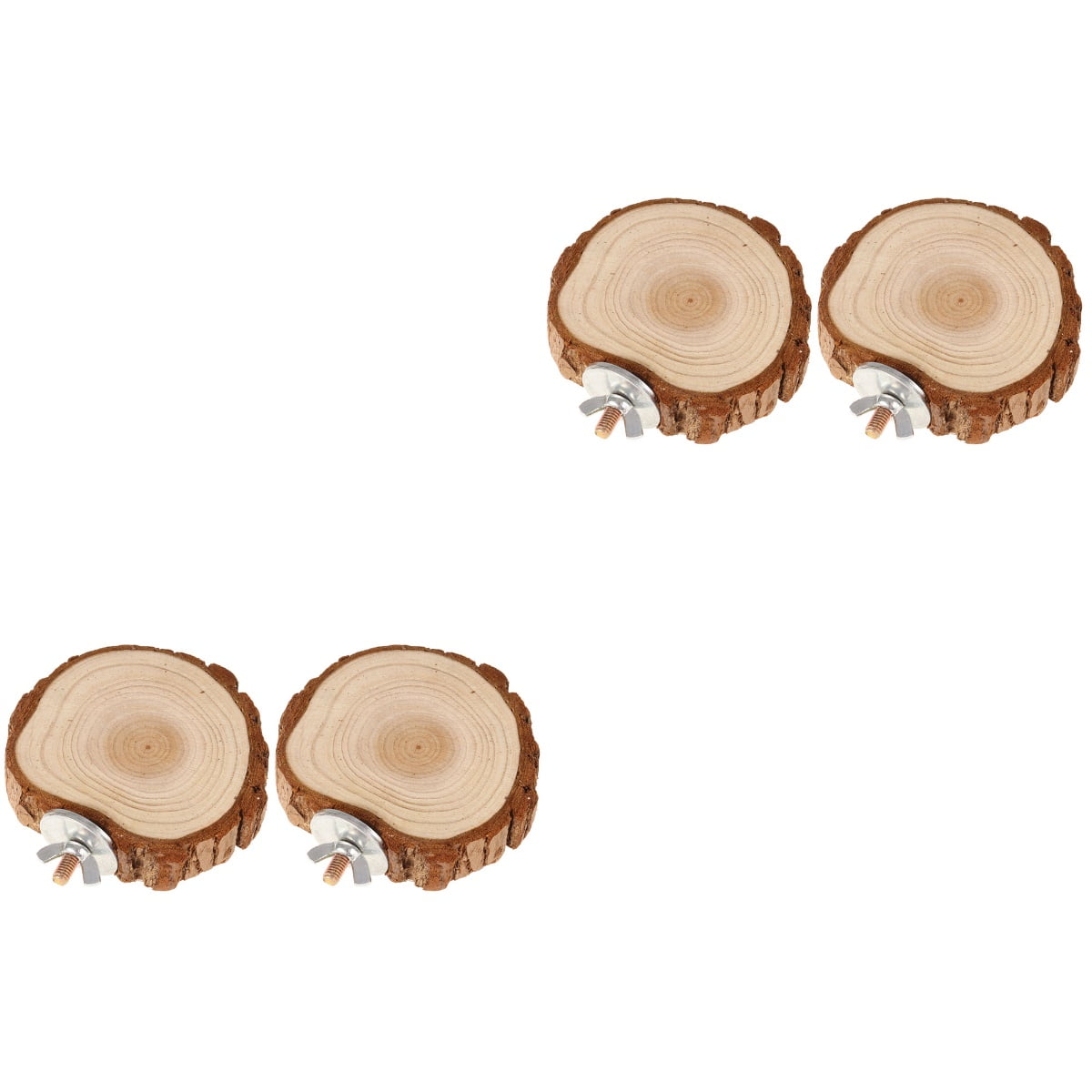 2 Pack Parrot Log Pier Pig Aviary Chinchilla Toys Bird Cages - Walmart.com