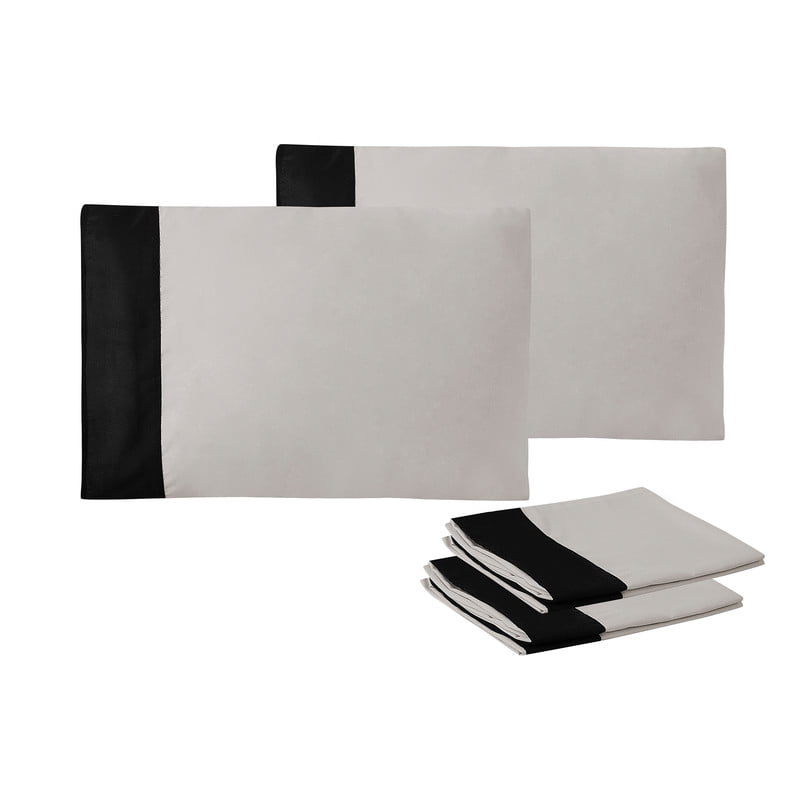 2 Pack Patchwork King Size Pillowcases, Ultra-Soft Microfiber Envelope ...