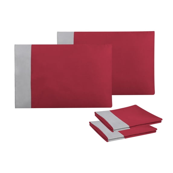 2 Pack Patchwork Queen Size Pillowcases, Ultra-Soft Microfiber Envelope ...
