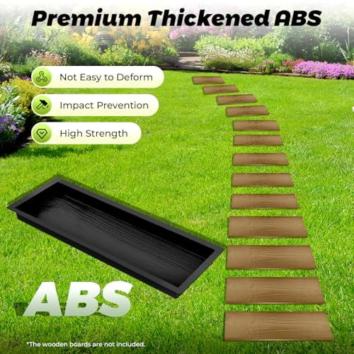 2 Pack Paver Molds, DIY Stepping Stone Molds Concrete Cement Mold ...