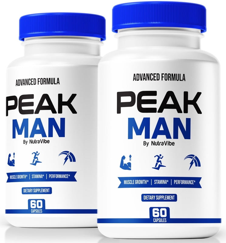 (2 Pack) PeakMan Pills – Official PeakMan Boost All-Natural Supplement ...