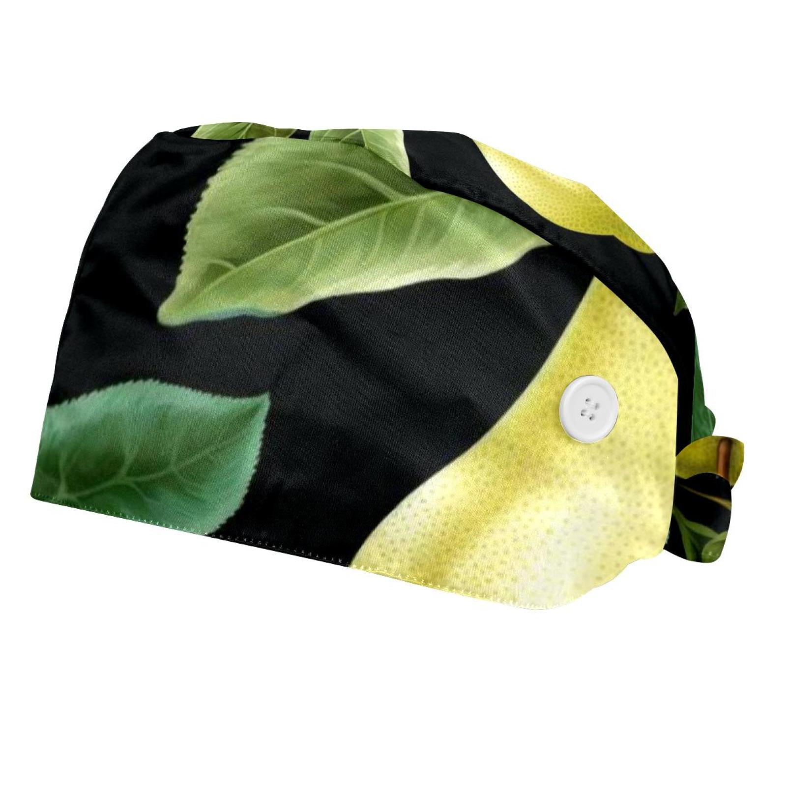 2 Pack Pear Adjustable Bouffant Caps Hats Working Cap - Walmart.com