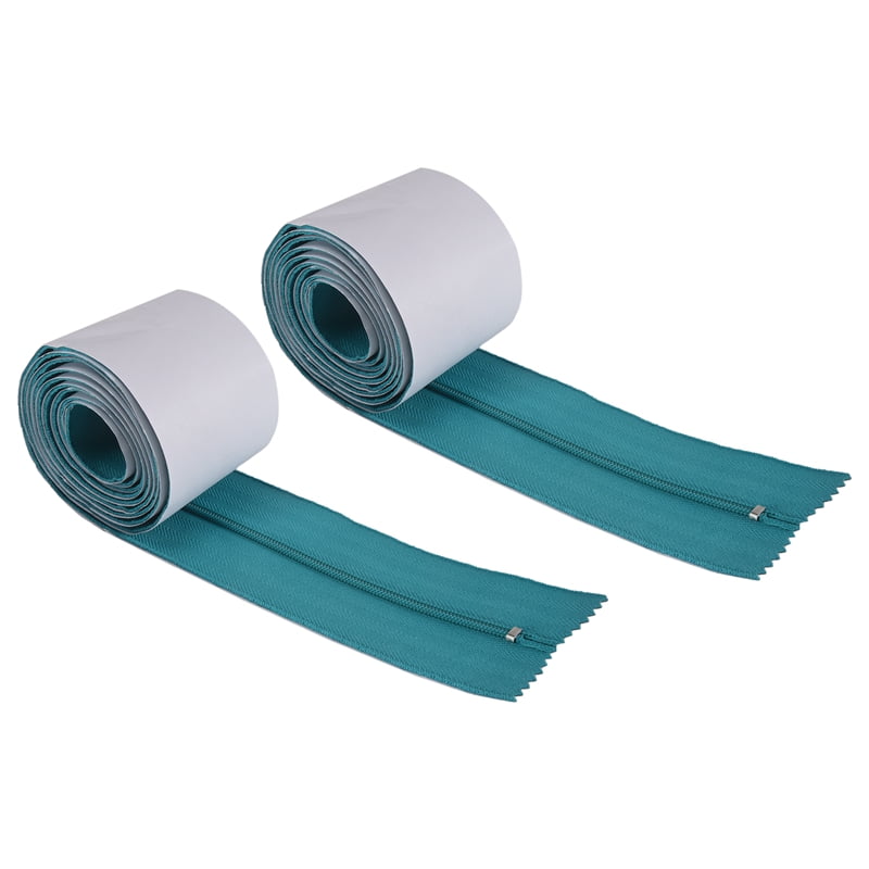 2-Pack Peel Stick Zipper Doors,7 inch x 3 inch Double-Sided Self ...