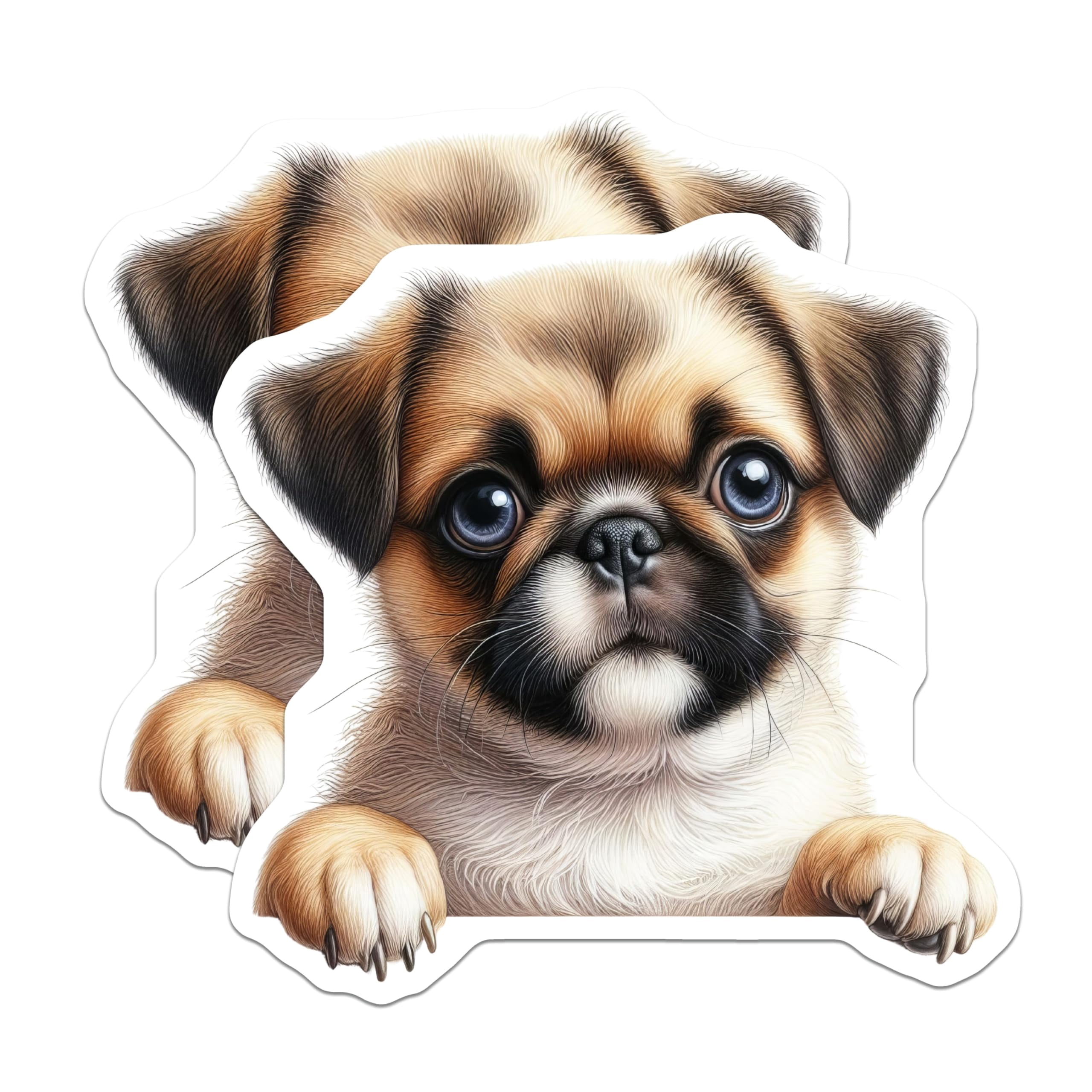 (2 Pack) Pekingese Puppy Magnets - Cute Dog Art - Adorable Pekingese ...