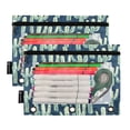 2 Pack Pencil Pouch for 3 Ring Binder Smooth Zipper Folders with ...