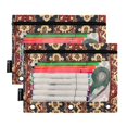 2 Pack Pencil Pouch for 3 Ring Binder Smooth Zipper Folders with ...