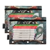 2 Pack Pencil Pouch for 3 Ring Binder Smooth Zipper Folders with ...