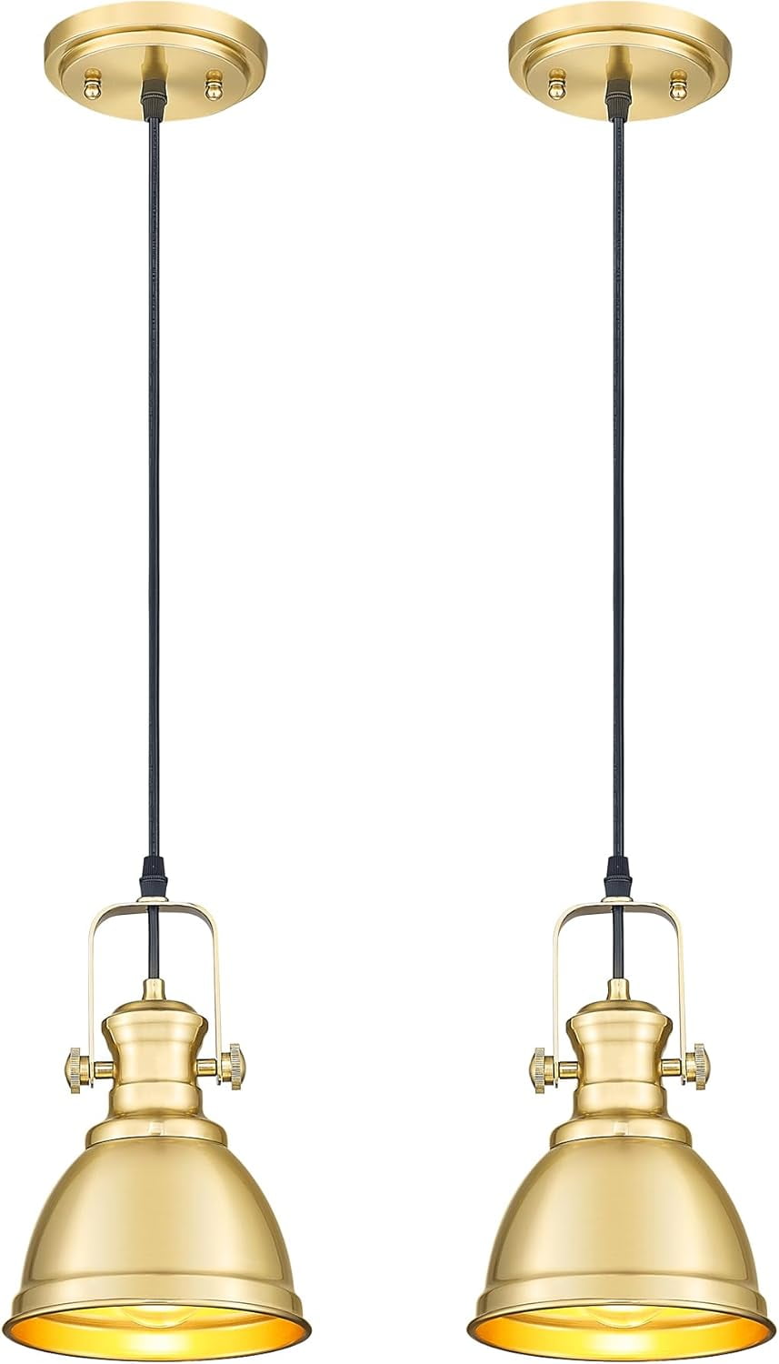 2 Pack Pendant Lights Kitchen Island, Farmhouse Hanging Lights Fixtures ...