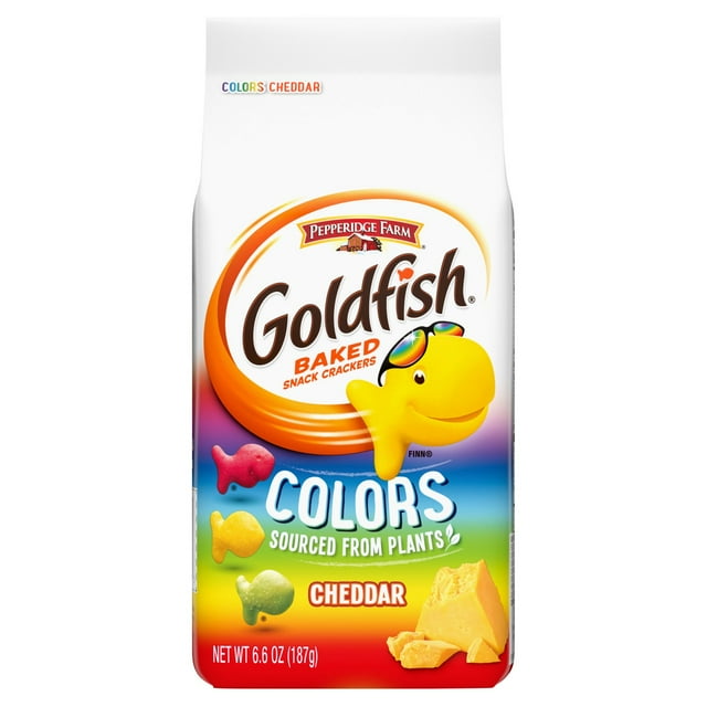 2 Pack - Pepperidge Farm Goldfish Crackers Colors Cheddar 6.6 oz ...