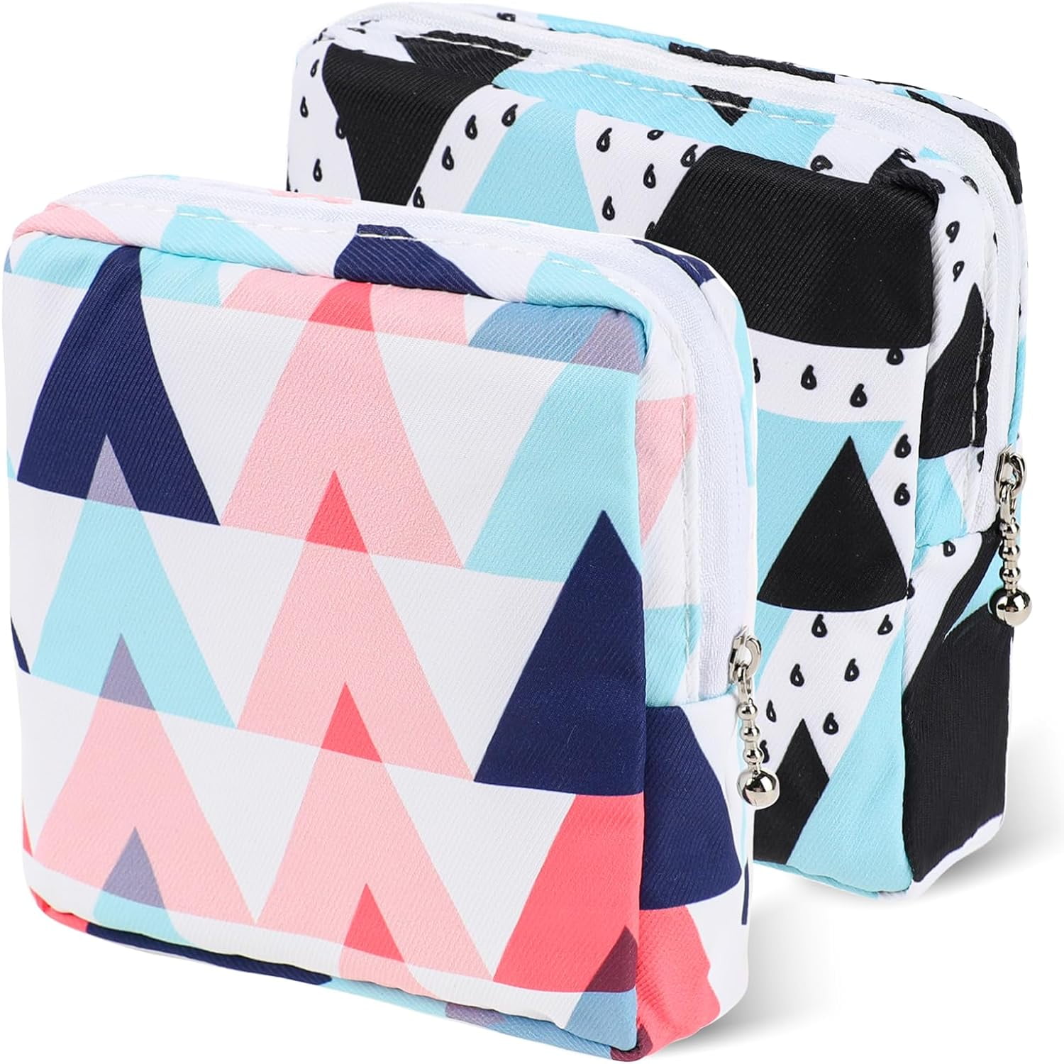 2 Pack Period Bags for Teen Girls, Sanitary Pad Storage Pouch with ...