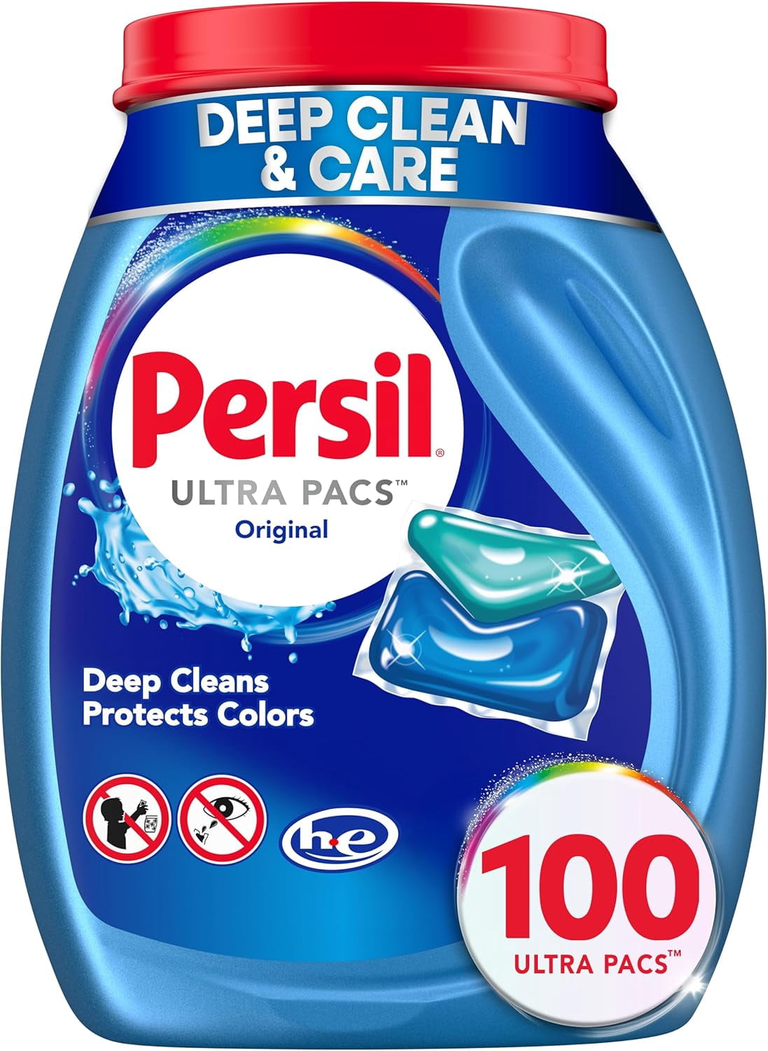 2 Pack - Persil Ultra Pacs Deep Clean Laundry Detergent, Original, 100 ...