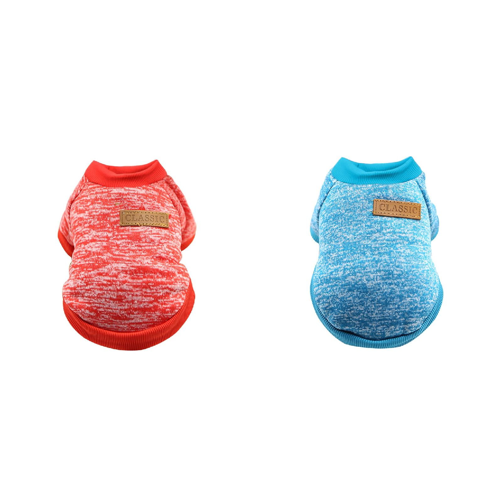 2-Pack,Pet Dog Puppy Classic Sweater Sweater Clothes Warm Sweater ...