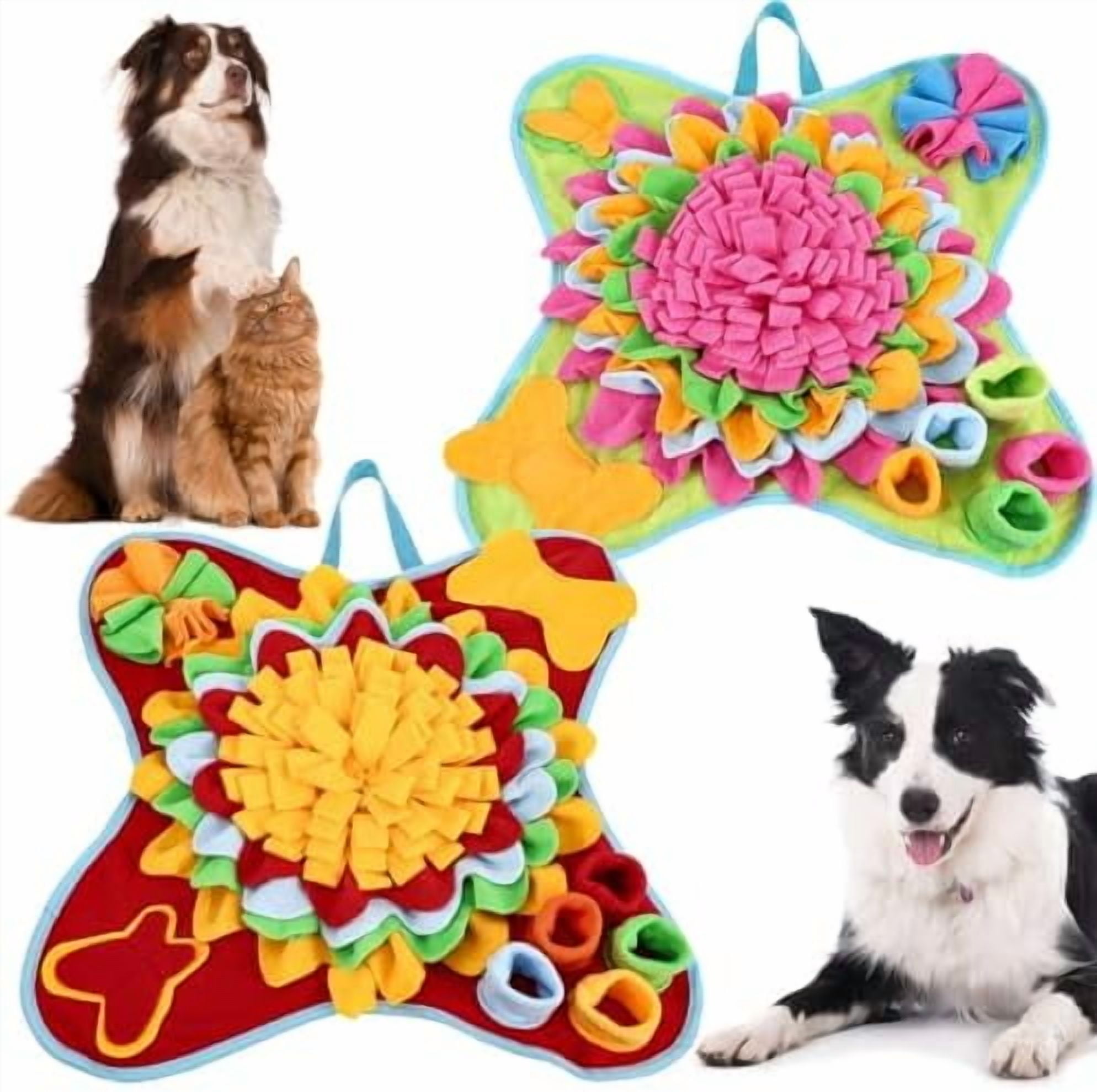 2 Pack Pet Snuffle Mat for Dogs Treat Interactive Dog Feeding Mat Dog ...