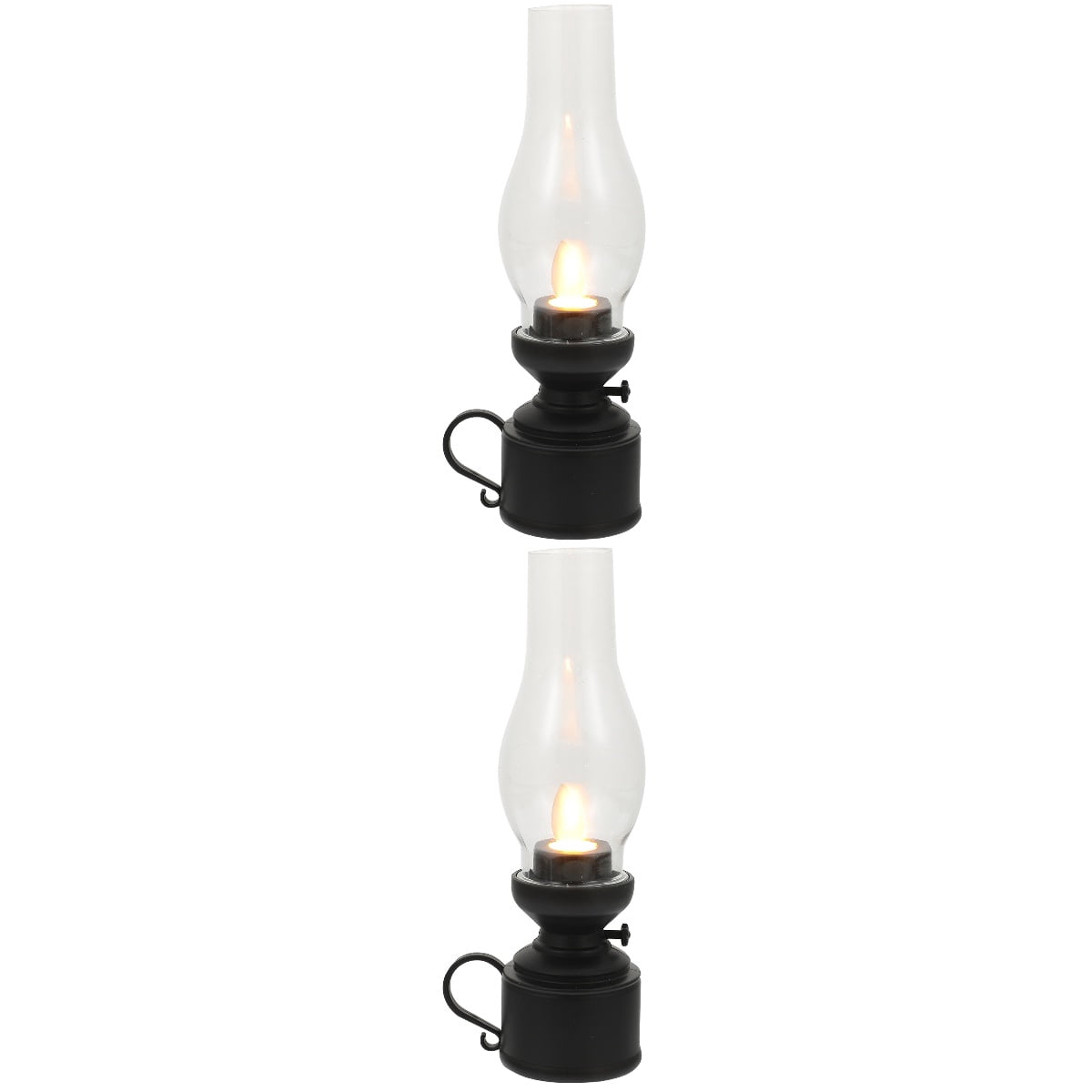 2 Pack Petrol Light Kerosene Lamp Office Decoration 18X7X5CM Black ...