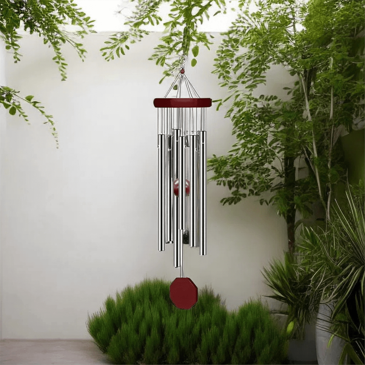 2 Pack PgzsyMemorial Wind Chimes Outdoor Large Deep Tone, Elegant ...