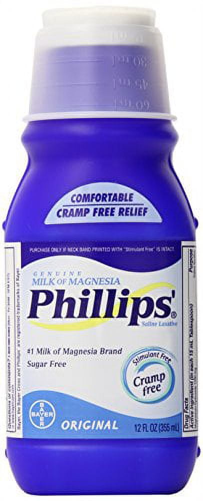 2 Pack - Phillips' Original Milk of Magnesia Liquid, 12 fl oz (355 mL ...