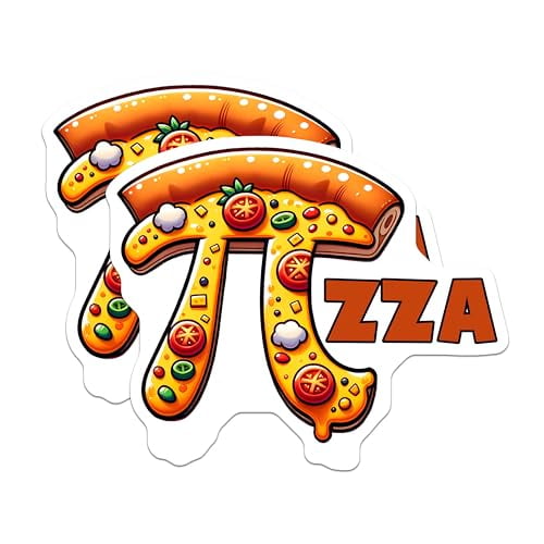 (2 Pack) Pi Day Pizza Magnets - Funny Pi Joke - Math Lover Fridge Decor ...