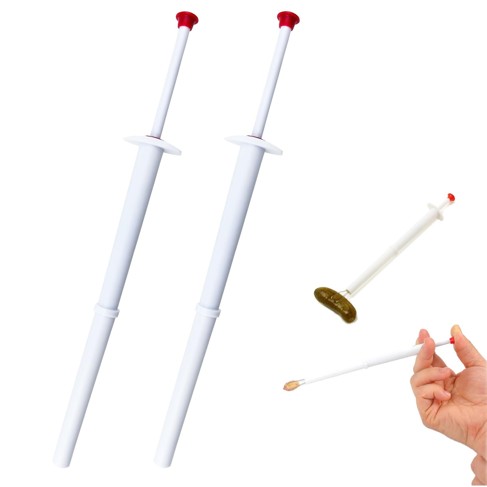 2 Pack Pickle Grabber Stainless Steel and Plastic Pickle Jar Fork ...