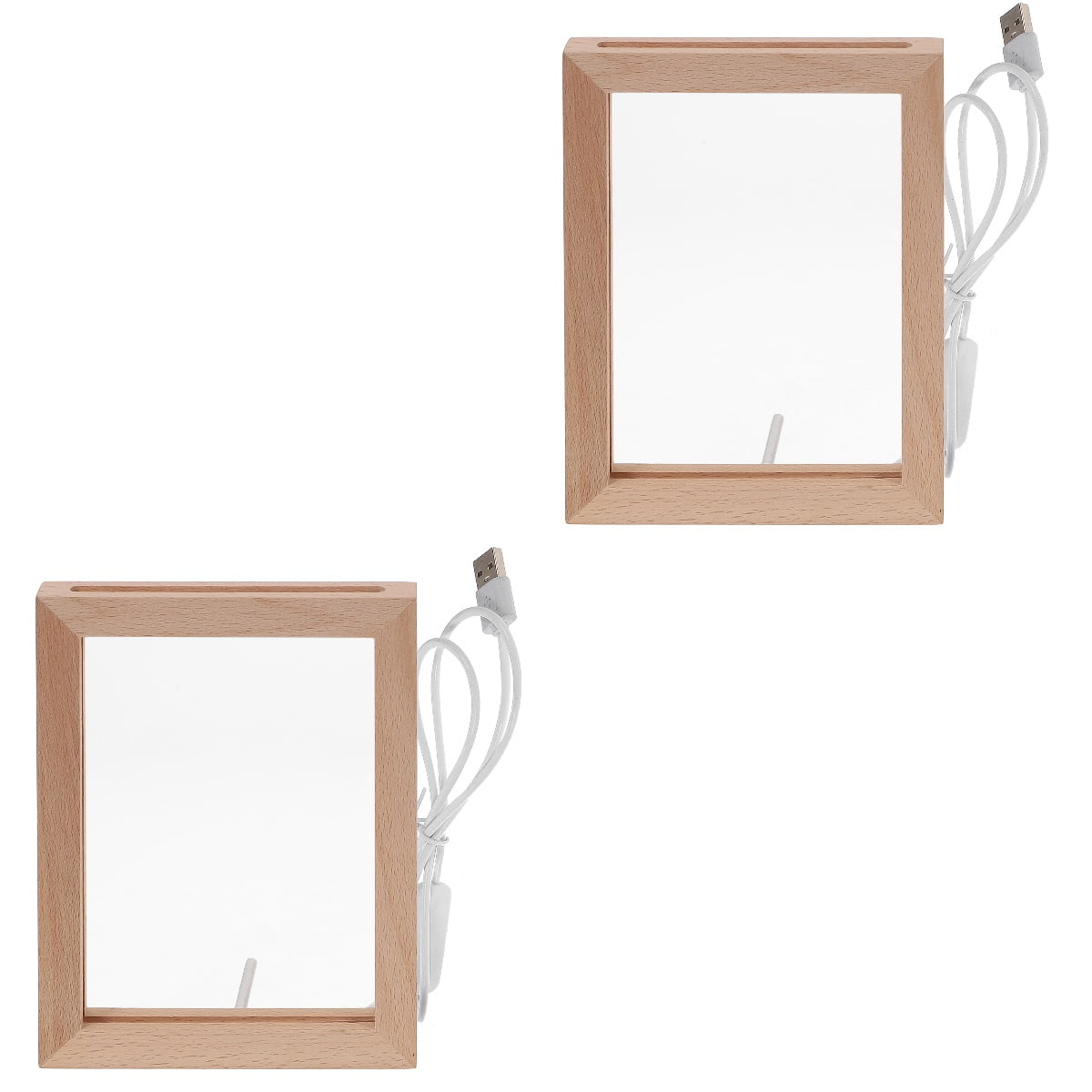 2 Pack Picture Frames Photo Frame Light Picture Frame Light Tabletop ...