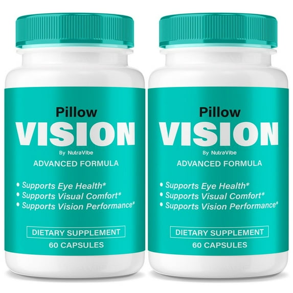 (2 Pack) Pillow Vision Capsules – Daily Eye Care Formula with Original ...
