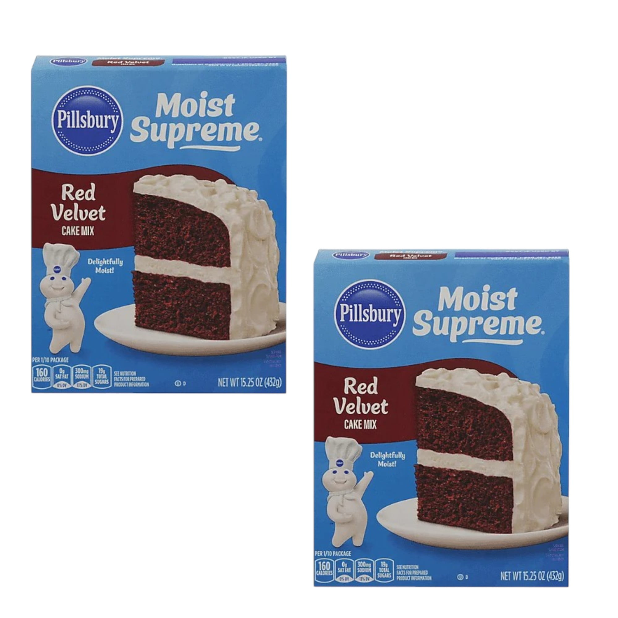 ( 2 Pack ) Pillsbury Cake Mix, Red Velvet 15.25 Oz - Walmart.com