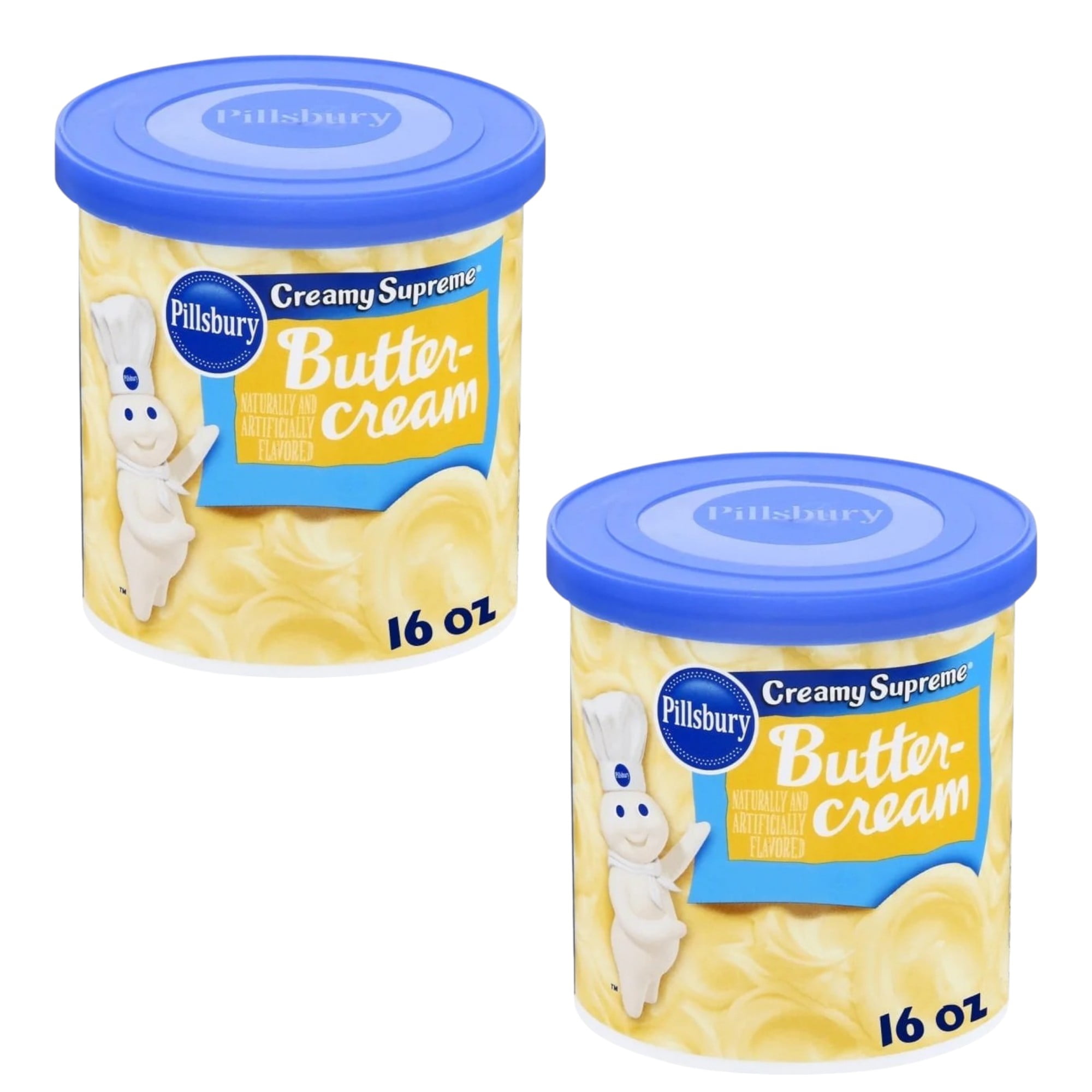 ( 2 Pack ) Pillsbury Frosting, Butter Cream, Creamy Supreme 16 Oz ...