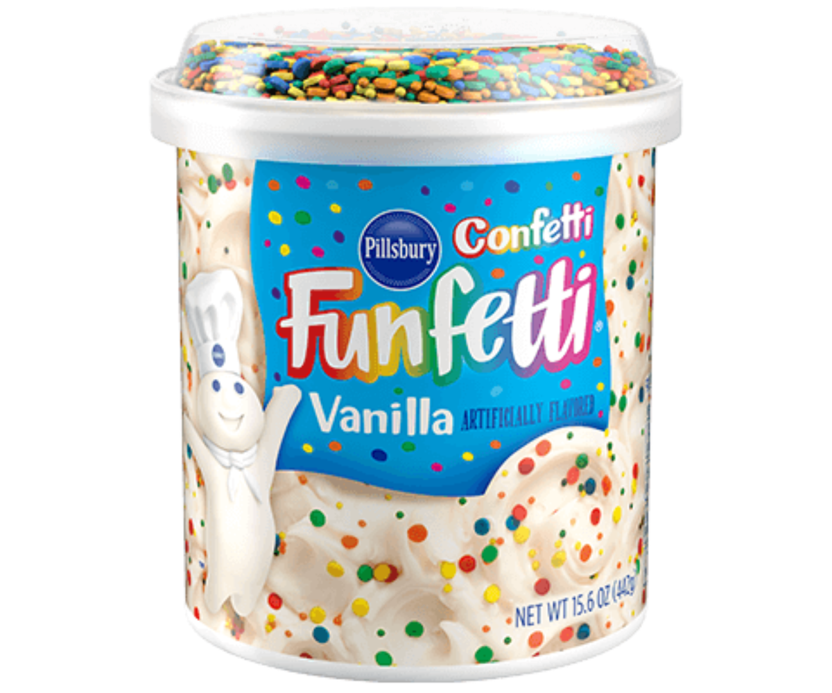 ( 2 Pack ) Pillsbury Funfetti Confetti Vanilla Frosting 15.6 Oz ...